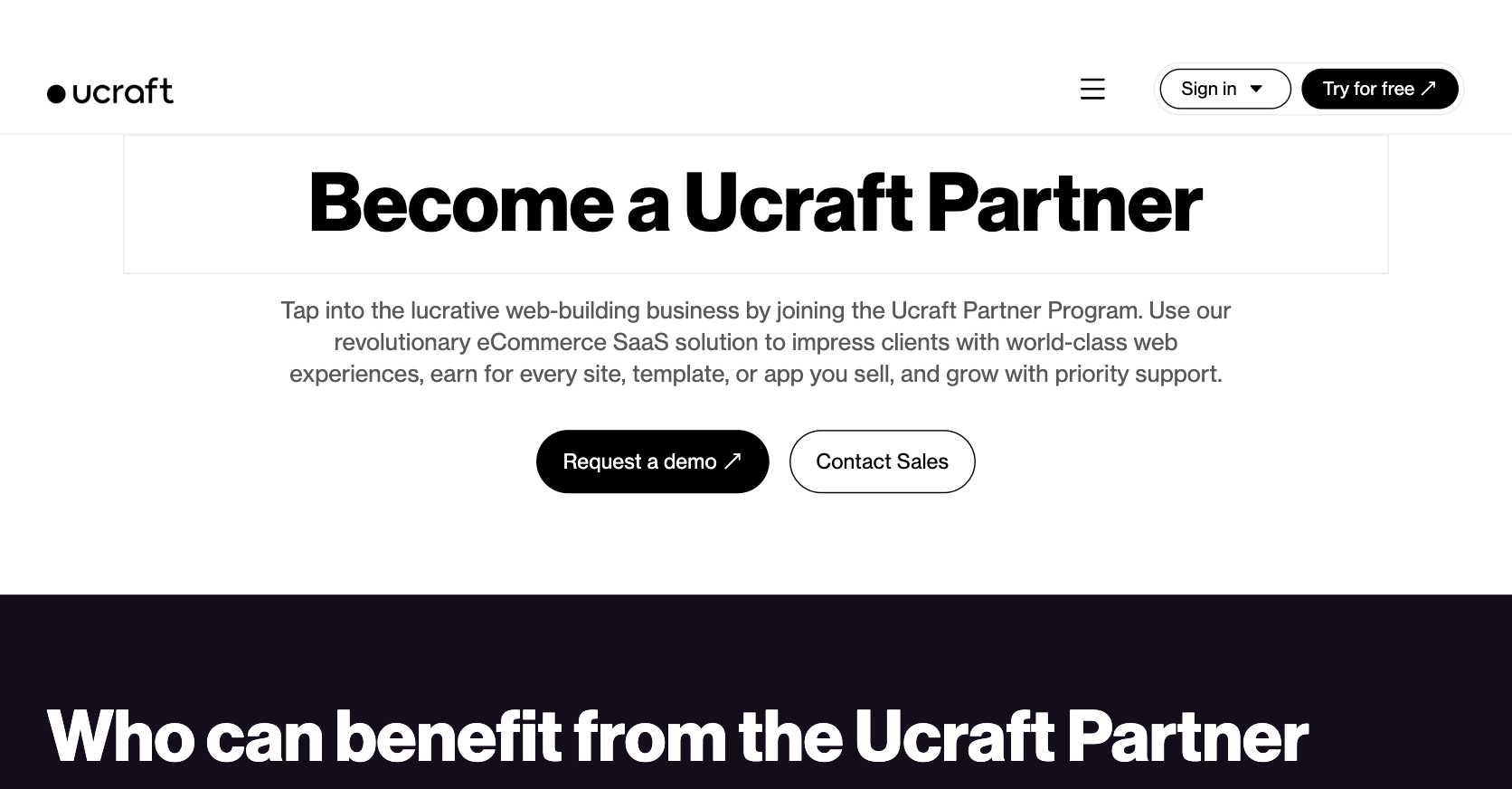 Ucraft Partner Program | Ucraft Next