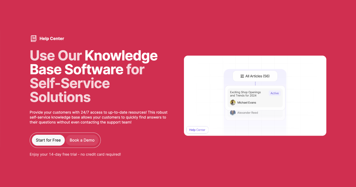 Help Center Software for Self-Service Support | Hoory AI