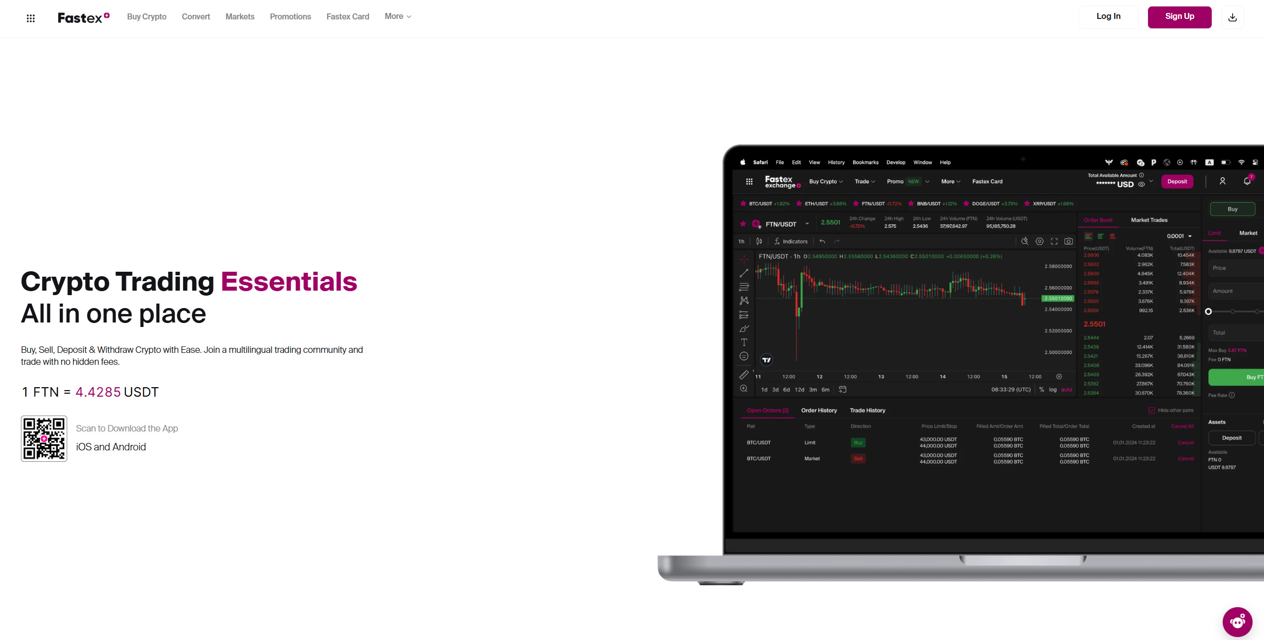 Cryptocurrency Exchange: Trade BTC, ETH & Altcoins | Fastex EU